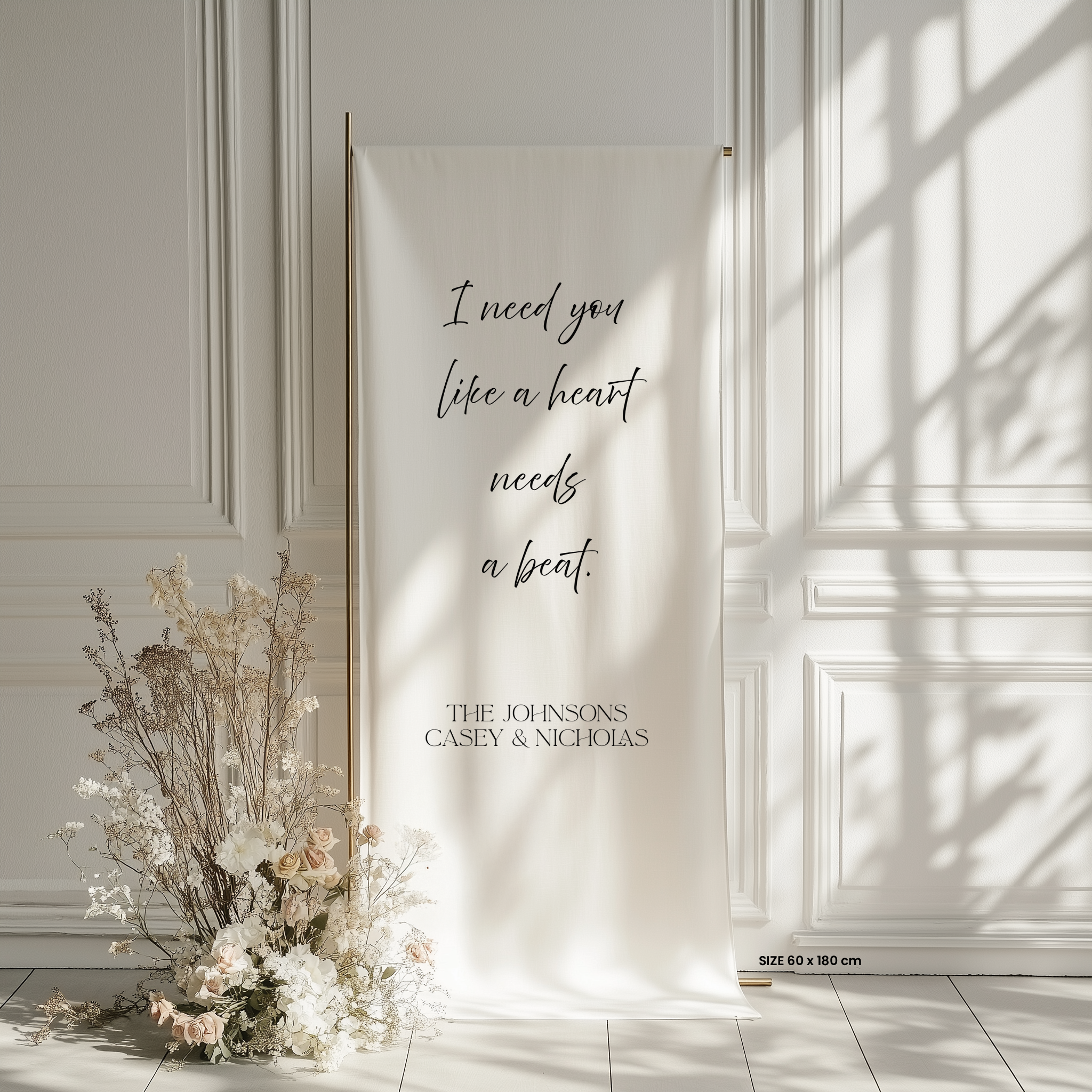 Linen Welcome Sign - Custom Quote 02 – Forever Crafted